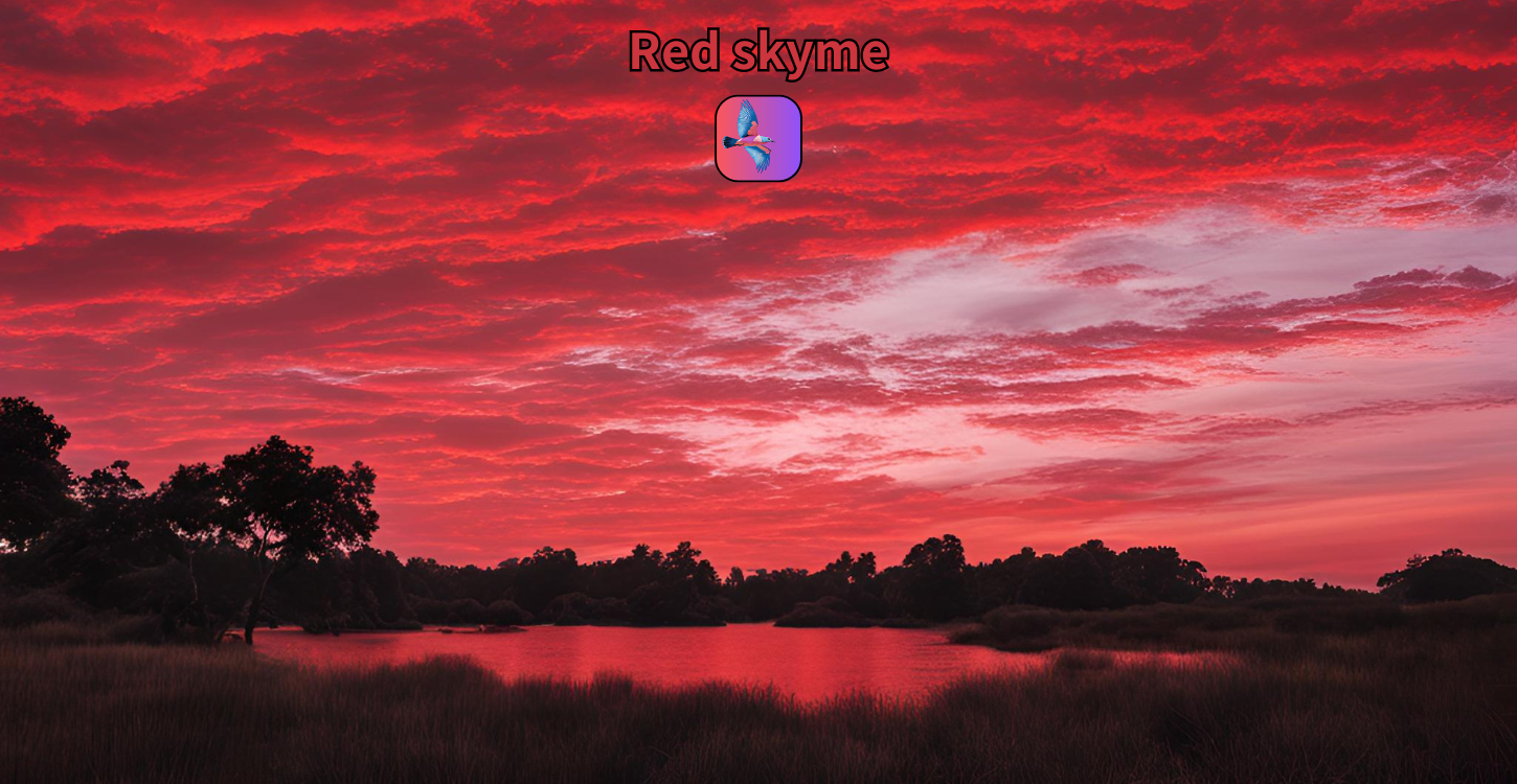 Red skyme